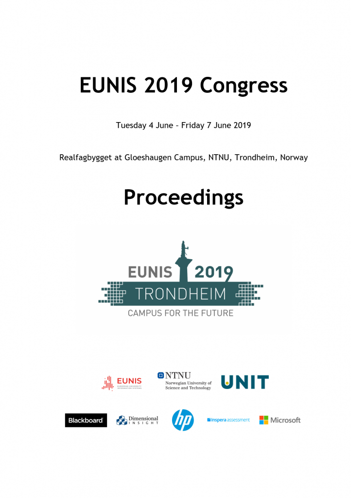 European Journal of Higher Education IT 2019-1 – Eunis Research and Analysis Initiative